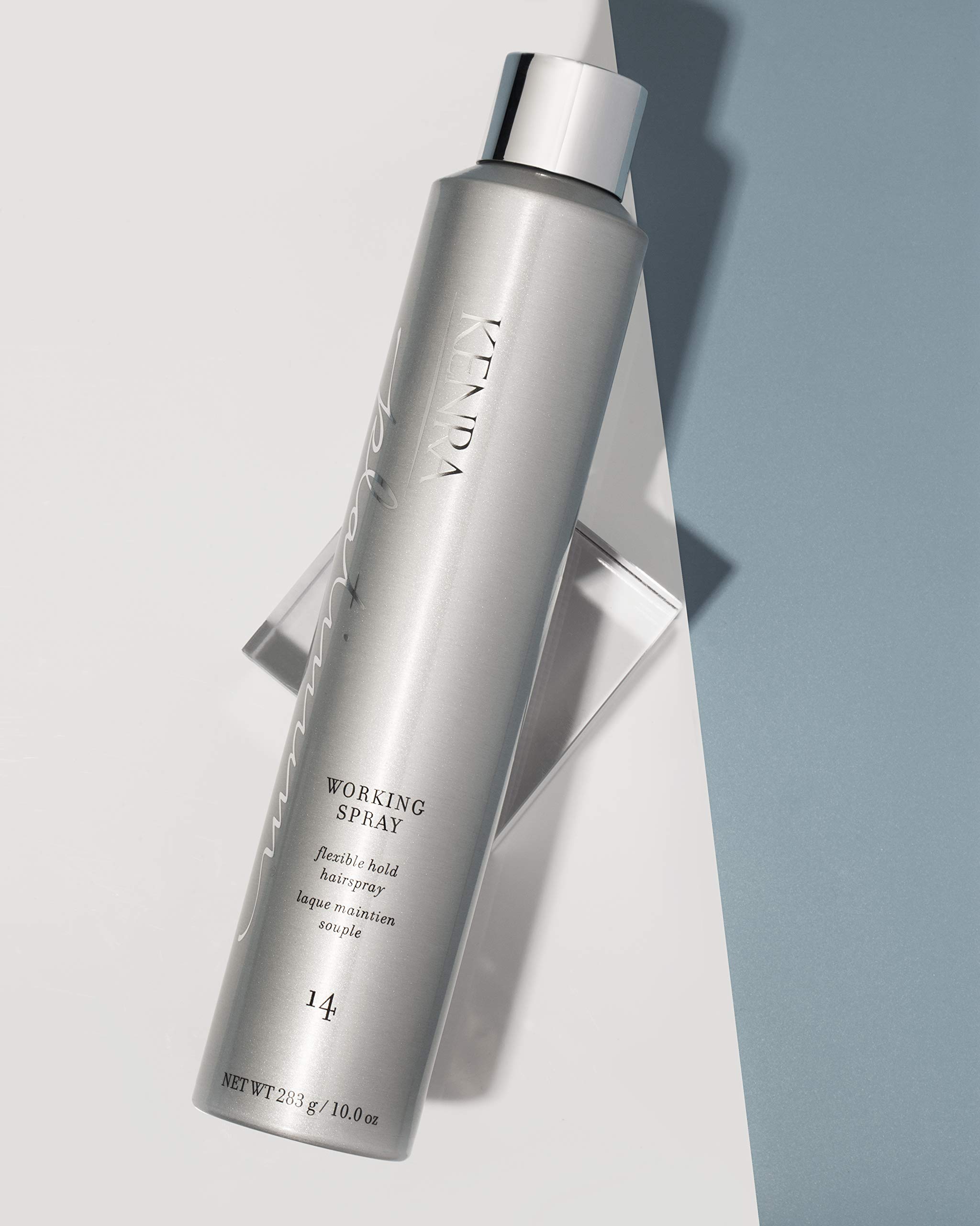 Kenra Platinum Working Spray 14 80% | Flexible Hold Hairspray | Fast-Drying, Non-Sticky | Creates Volume & Texture | Leaves Hair With Frizz-Free Shine | All Hair Types | 10 oz