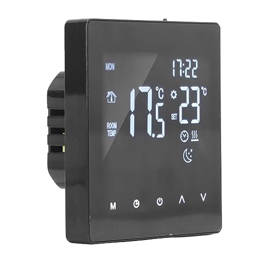 LCD Display Thermostat, Digital Thermostat NTC Temperature Sensor Low Consumption IP20 Protection AC90β240V Versatile for Floor Heating (K2MRH3A WiFi)