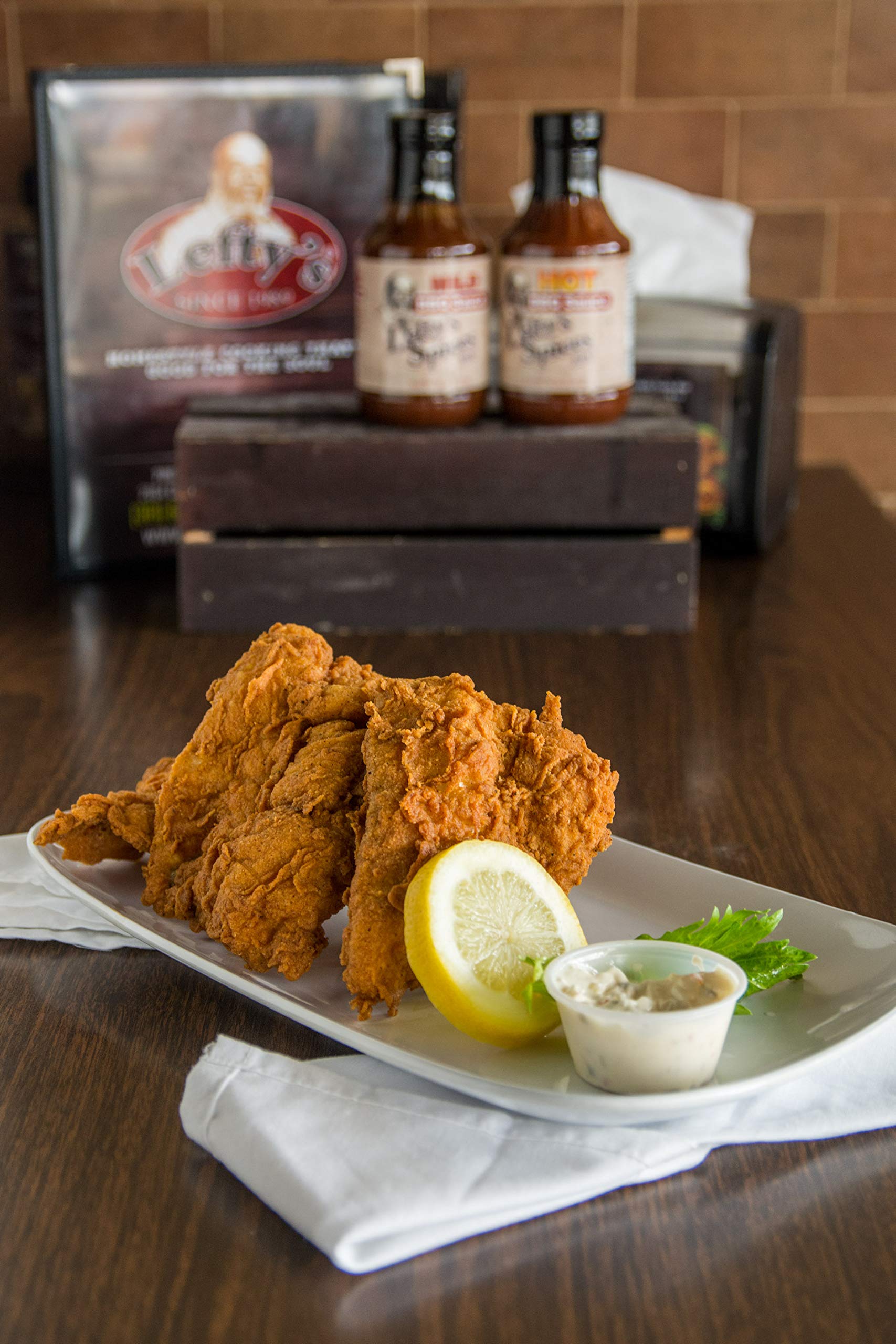 Lefty's Original Fish N' Chicken Mix | Air Fry and Oven Baked Seasoned Coating Mix for Fish, Chicken, Pork Chops, Shrimp and Vegetables | 16 oz.