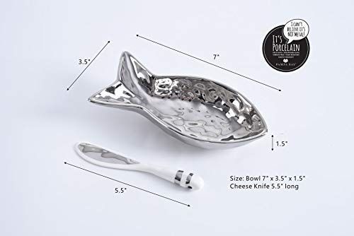 Pampa Bay Get Gifty Bowl and Spoon Set, Fish Design