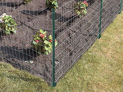 VASGOR 5 Feet Sturdy Duty Metal Fence Post – Garden U Post for Fencing - 10 Pack