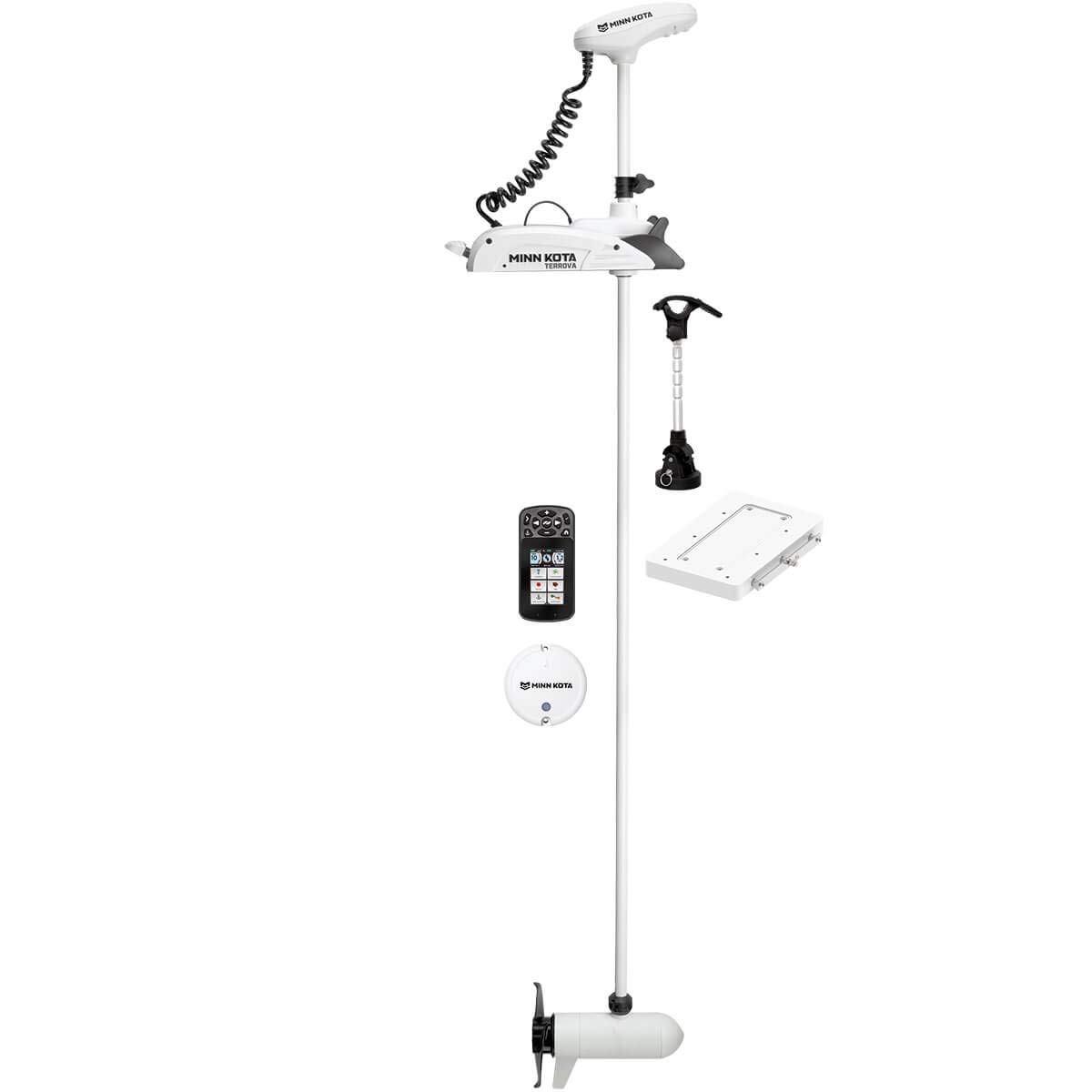 Minn Kota 1363737 Riptide Terrova Saltwater Electric-steer Bow-Mount Trolling Motor with i-Pilot Link GPS, 112 lbs Thrust, 87" Shaft