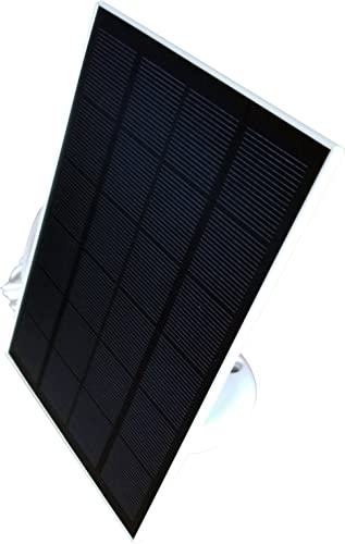 Solar Panel for Camera 3.3W Powered Surveillance Cam 10ft Charging Cable 5V microUSB Port