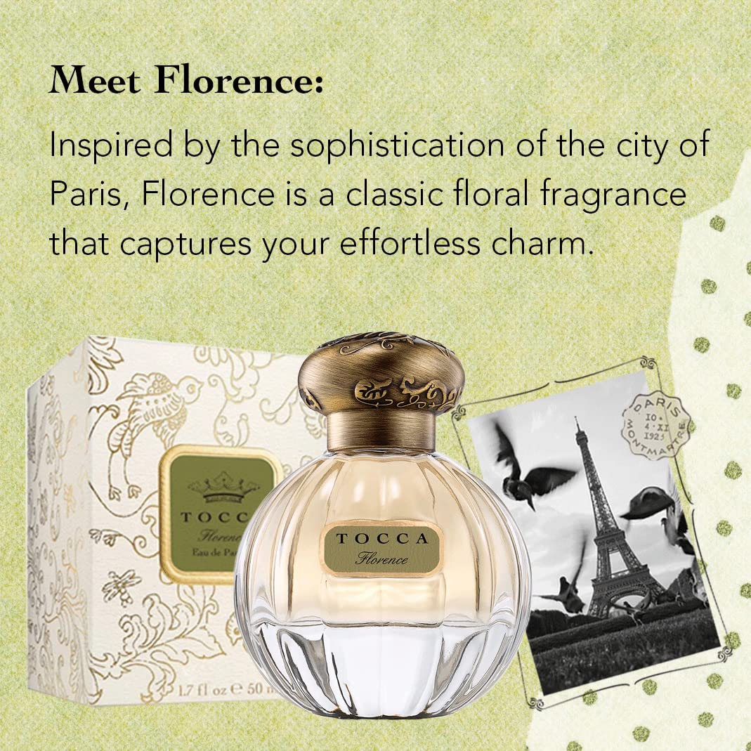 Tocca Eau de Parfum (50 ml) and Hand Cream (120 ml) in Florence - Bergamot, Grapefruit, Green Pear, Gardenia & Apple
