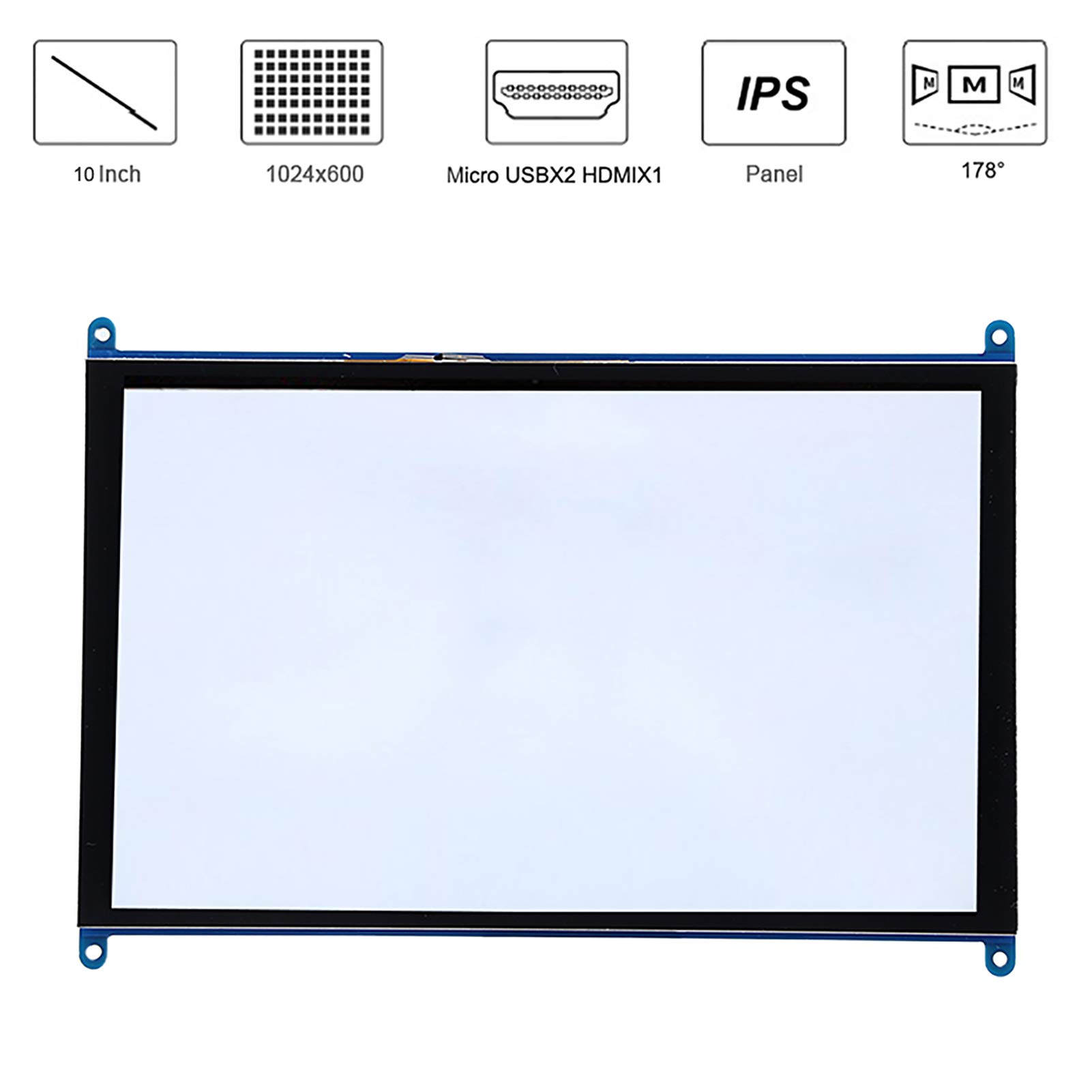 Yosoo HD Touching Sn,Display Sn for Raserry Pi HD 1024 x 600 10in Backlight Switch with Touching Function