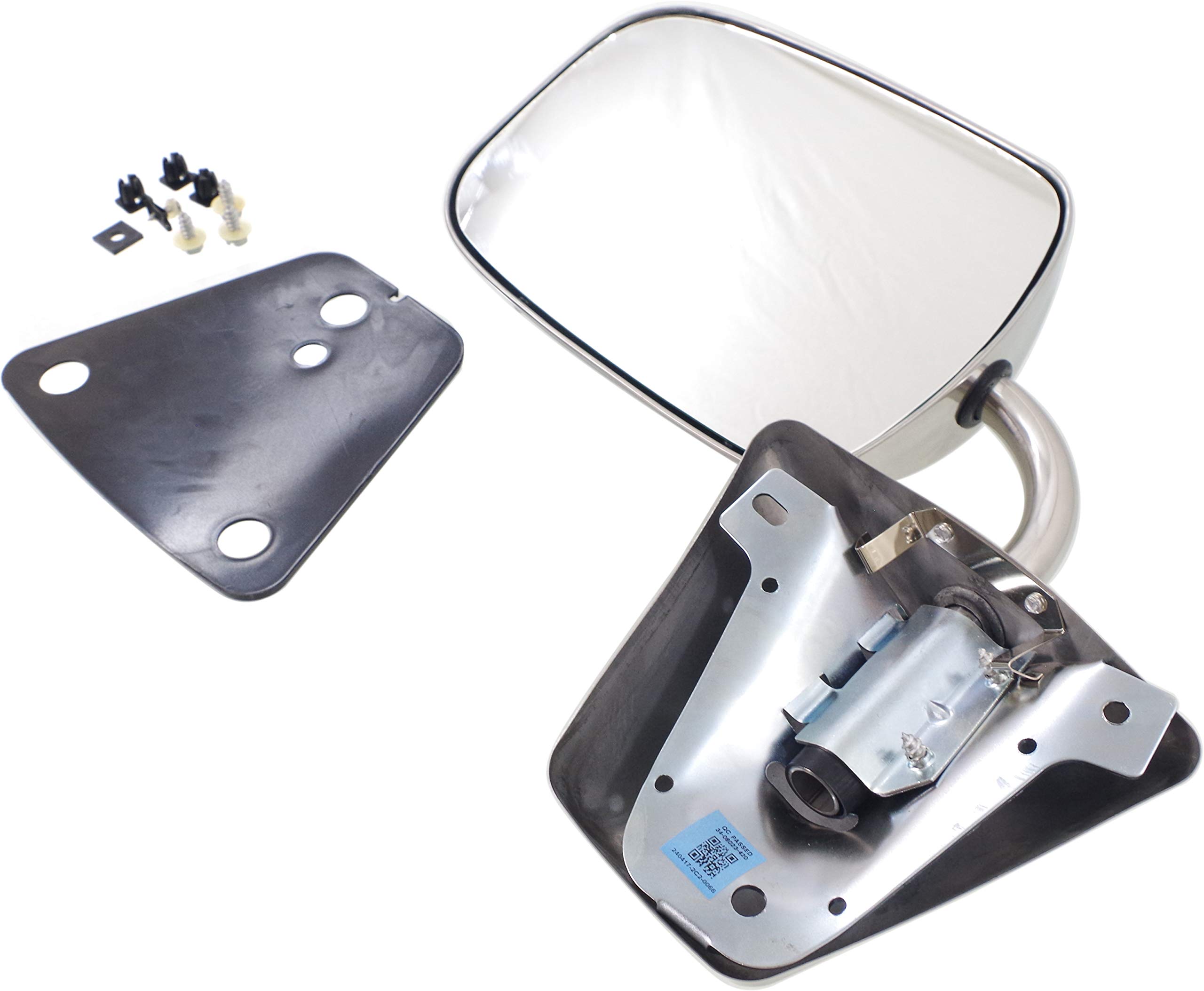 Kool Vue Mirror Set Compatible with 1973-1974 and 1987-1991 Chevrolet Blazer, 1973-1986 C10 C20 Suburban & 1975-1986 C10 Driver and Passenger Side Chrome Below Eyeline