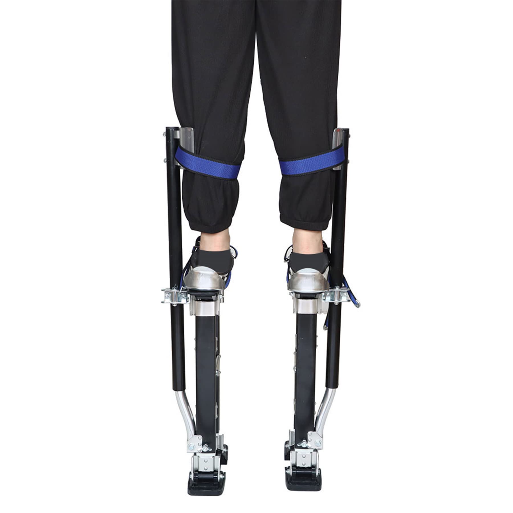 marddpair Drywall Stilts 24-40 inch Grade Adjustable Auminum Tool Stilt for Painting or Cleaning - Silver