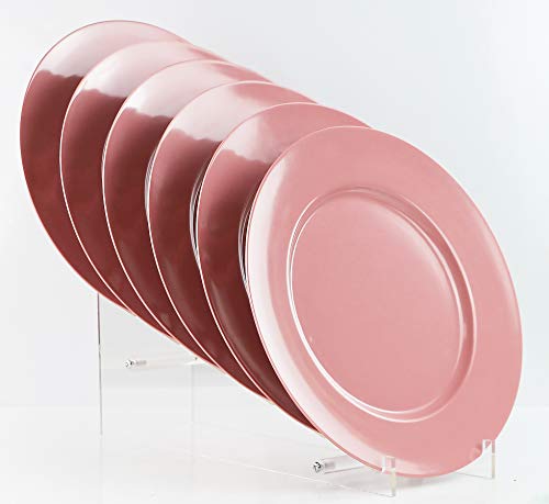 Reston Lloyd Set Calypso Basics Melamine Dinner Plate, Set of 6, Pink