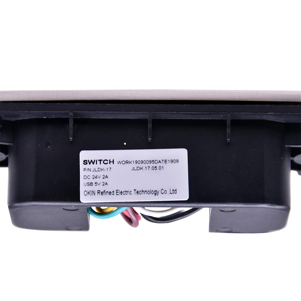 Okin 2 Button 5 Pin Lift Chair or Power Recliner Hand Control with USB, Recliner Replacement Parts Limoss Lazboy Pride Catnapper etc.