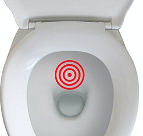 Toilet Urinal Bullseye Target Pee Vinyl Decal funny bulls-eye Potty training Sticker Bathroom Restroom