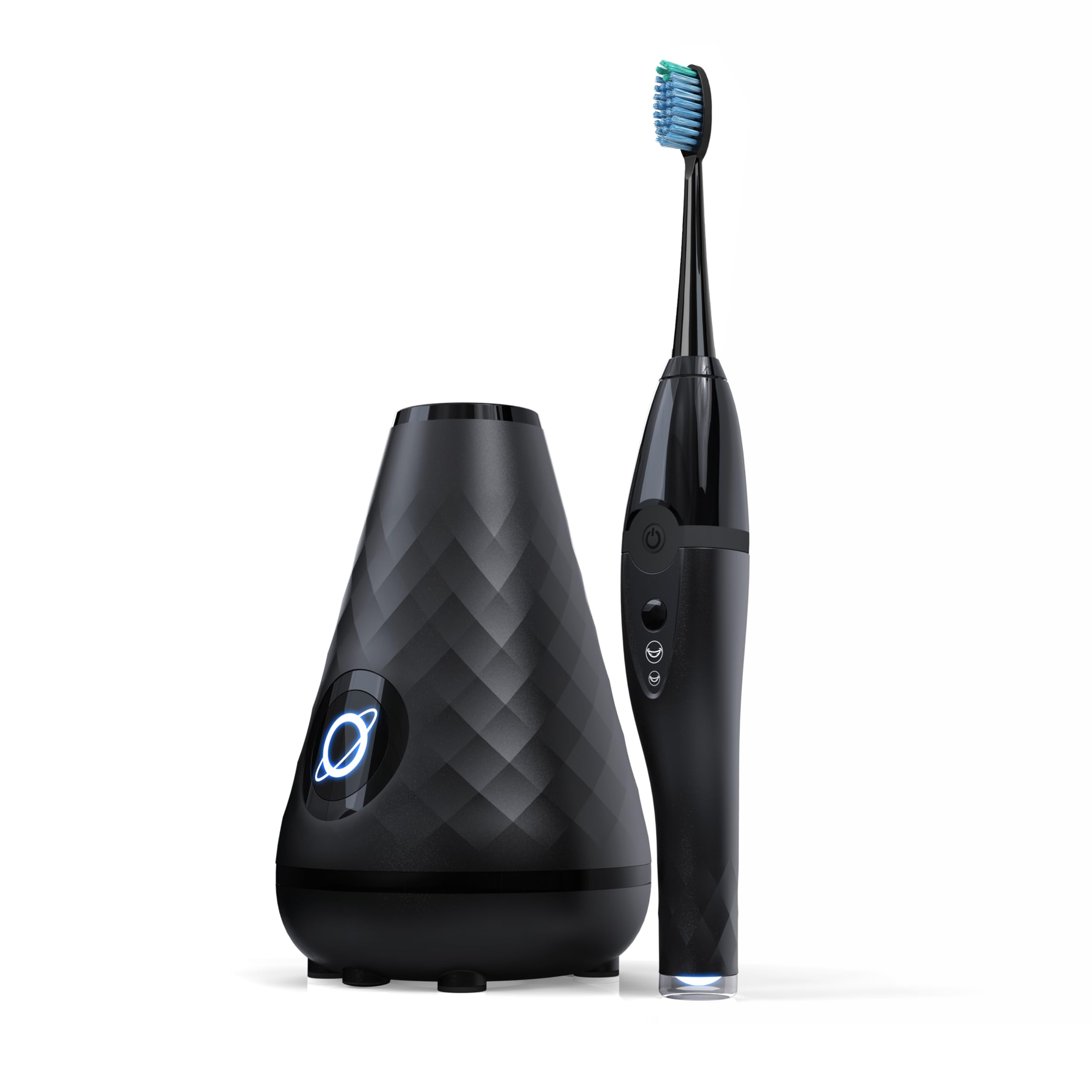 Tao Clean UV Sanitizing Sonic Toothbrush and Cleaning Station, Electric Toothbrush, Dual Speed Setting, Eiffel Tower Gold