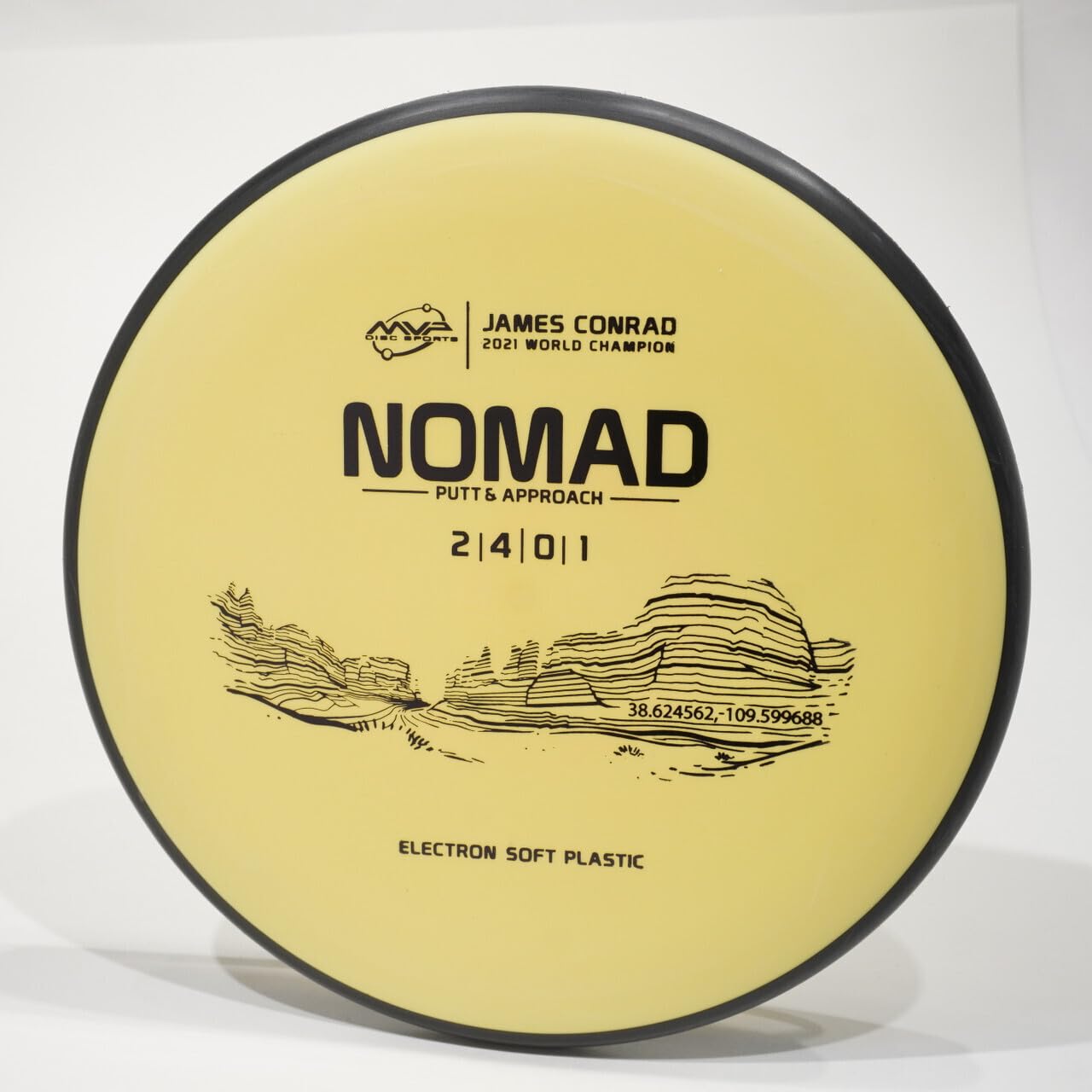 MVP Nomad (Electron Soft) James Conrad Putter & Approach Golf Disc, Pick Weight/Color [Stamp & Exact Color May Vary] Blue 160-166 Grams