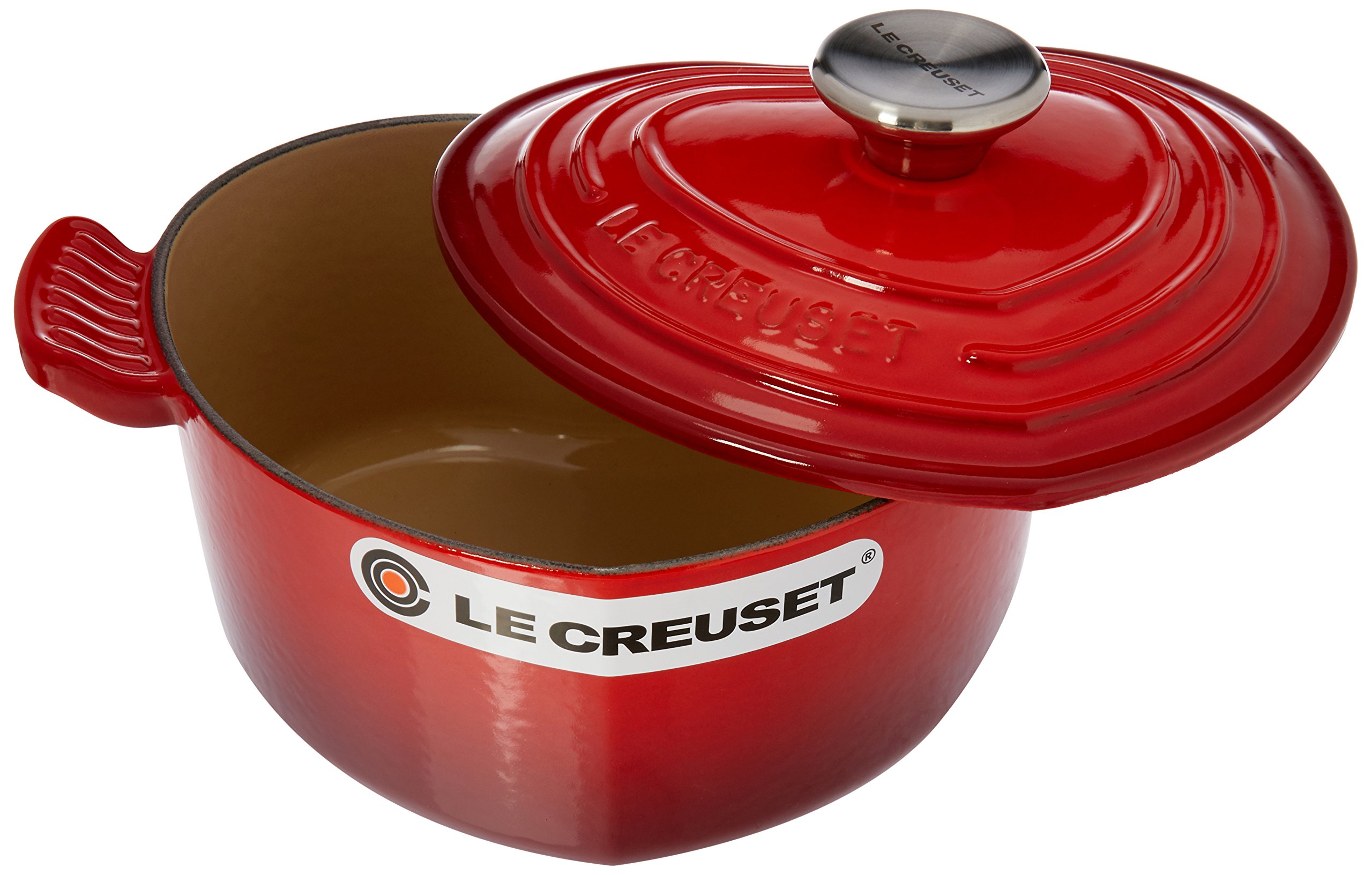 Le Creuset Enameled Cast Iron Heart Cocotte, 2.25 qt., Cerise