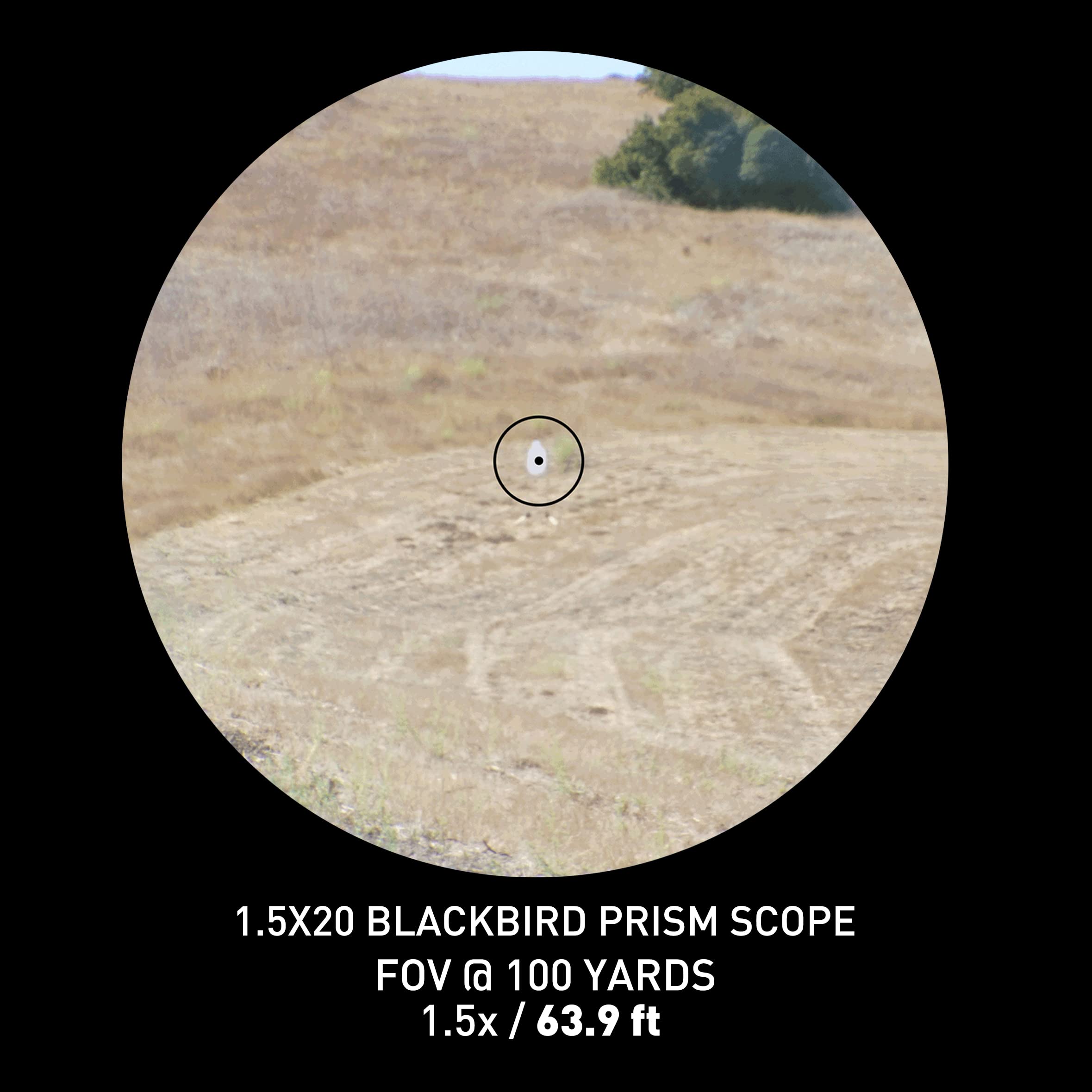 Monstrum Blackbird V2 1.5X Prism Scope | Black