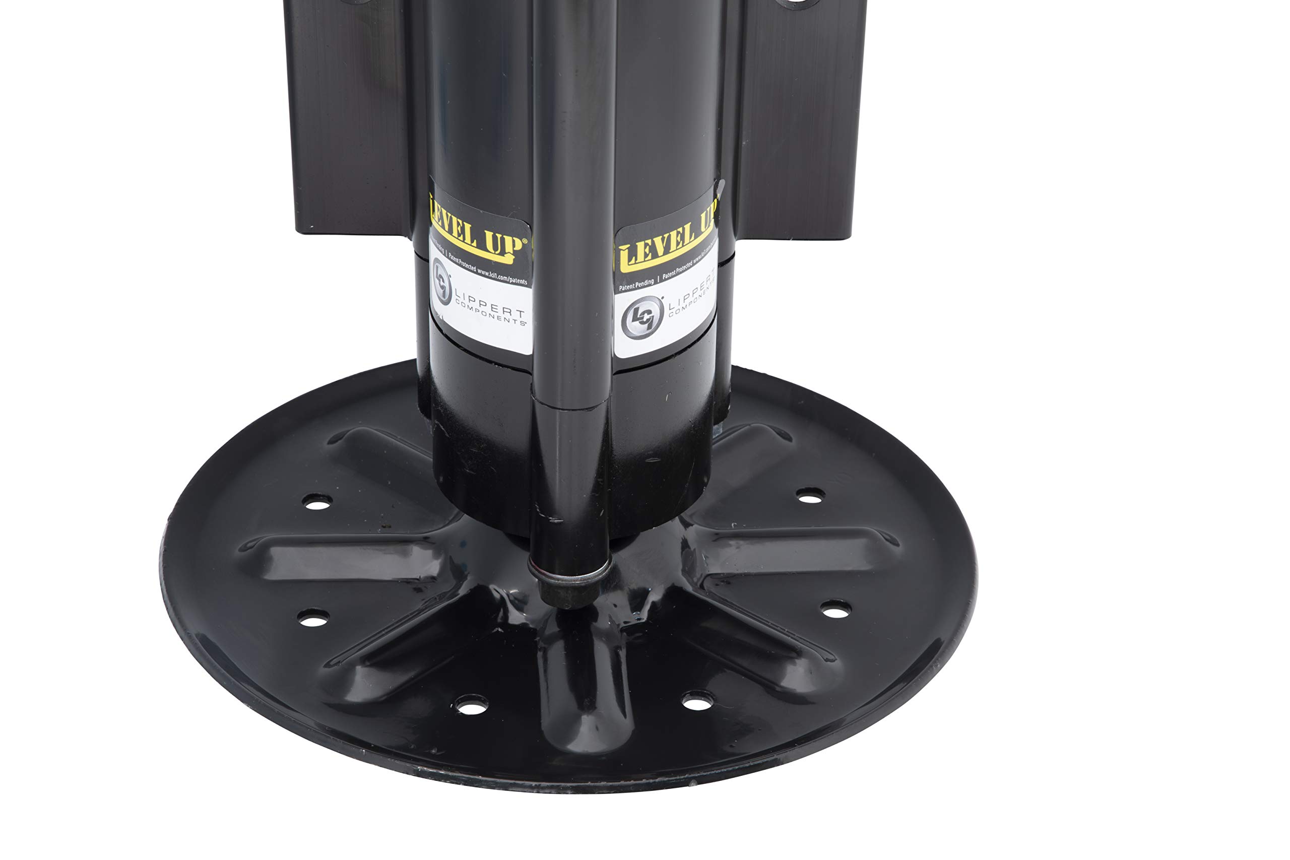 Lippert Level Up Replacement Hydraulic Landing Gear Left Jack for 5th Wheel RVs and Travel Trailers, 14,000-lbs. Lift Capacity, Aluminum, 9" Diameter Footpad, 27-7/16" Height - 433467
