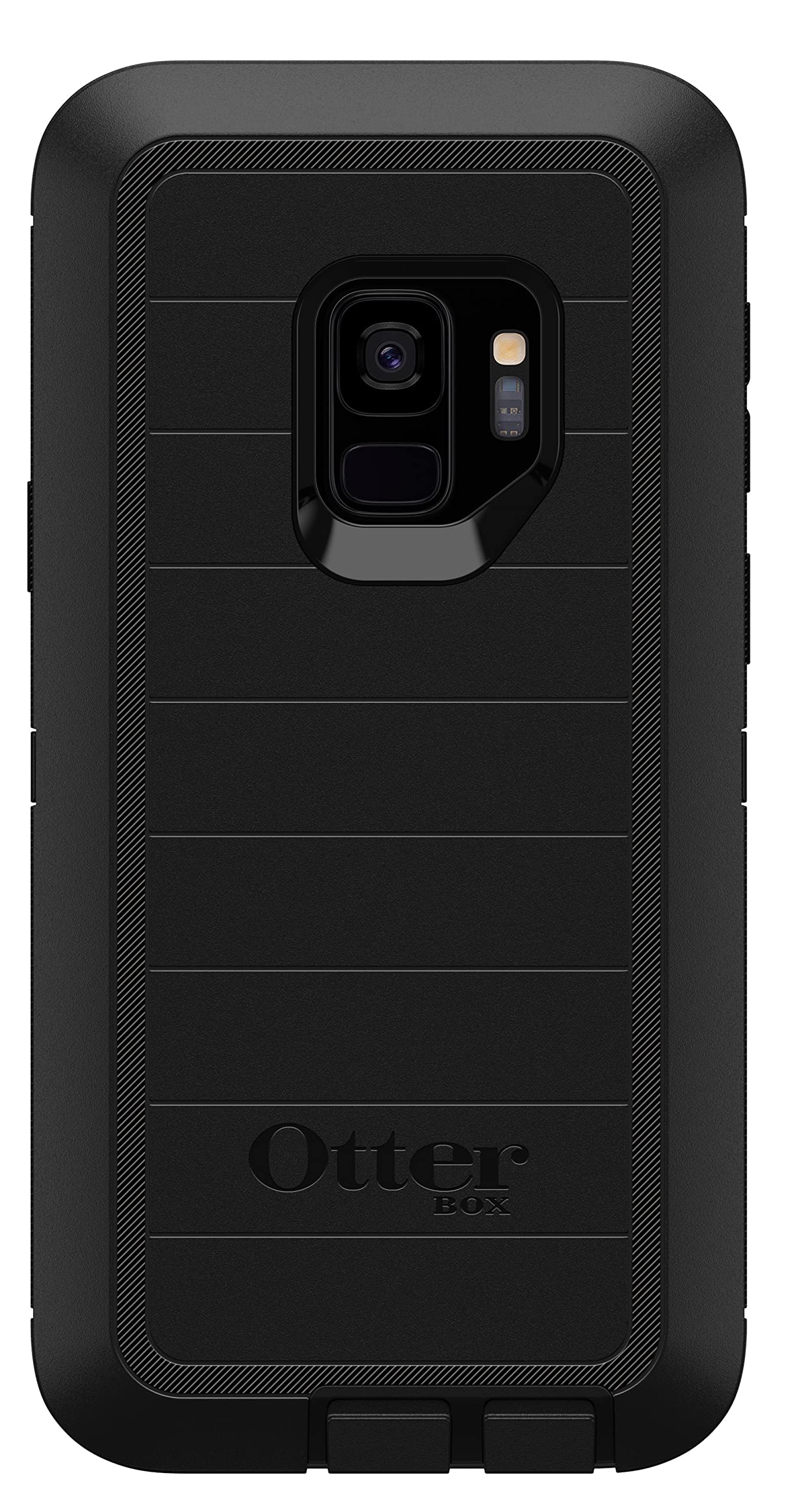 OtterBox Defender Series Rugged Case for Samsung Galaxy S9 (ONLY) Case Only - Non-Retail Packaging - Black - with Microbial Defense