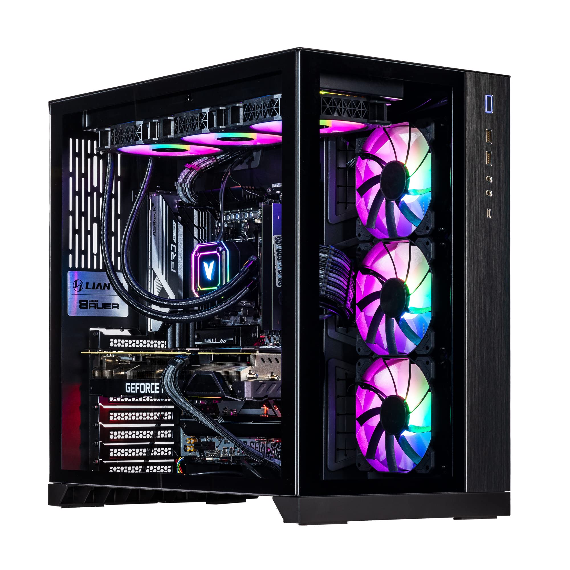 Velztorm Septex Custom Built Gaming Desktop PC (AMD Ryzen 7 7700X 8-Core, GeForce RTX 4070 Ti 12GB, 64GB DDR5 4800MHz RAM, 1TB PCIe SSD + 2TB HDD (3.5), WiFi, USB 3.2, HDMI, Bluetooth, Win 10 Pro)