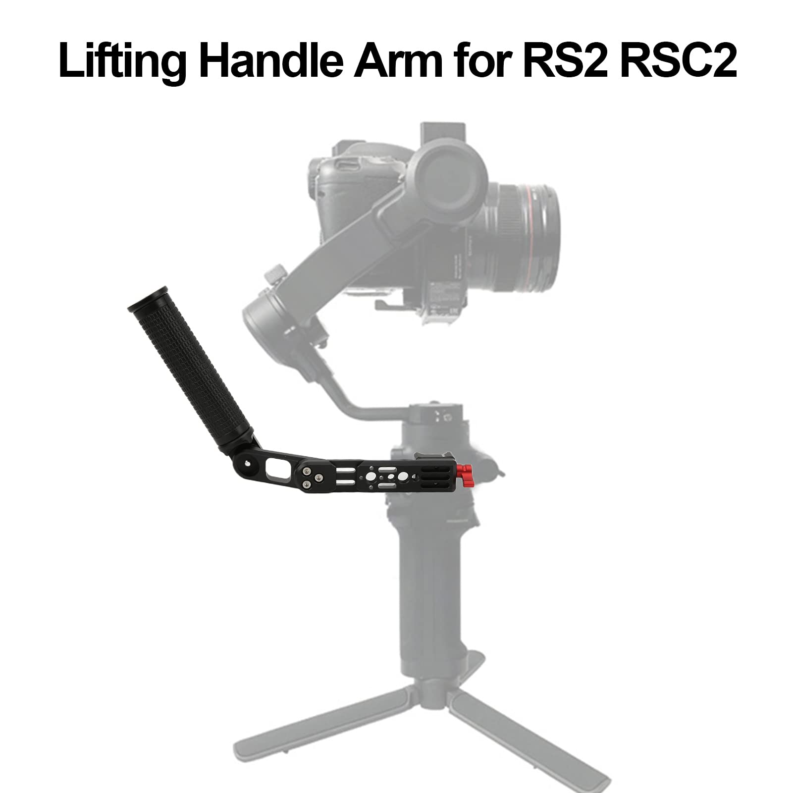 PUSOKEI Handheld Stabilizer Bracket Expansion Bracket Holder L Type Handheld Holder Handle Grip, Video Action Stabilizing Handle Grip Handheld Stabilizer for D JI RS2 RSC2