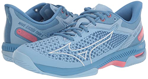 Mizuno Women's Tennis Shoe, Dutch Canal-White, 7