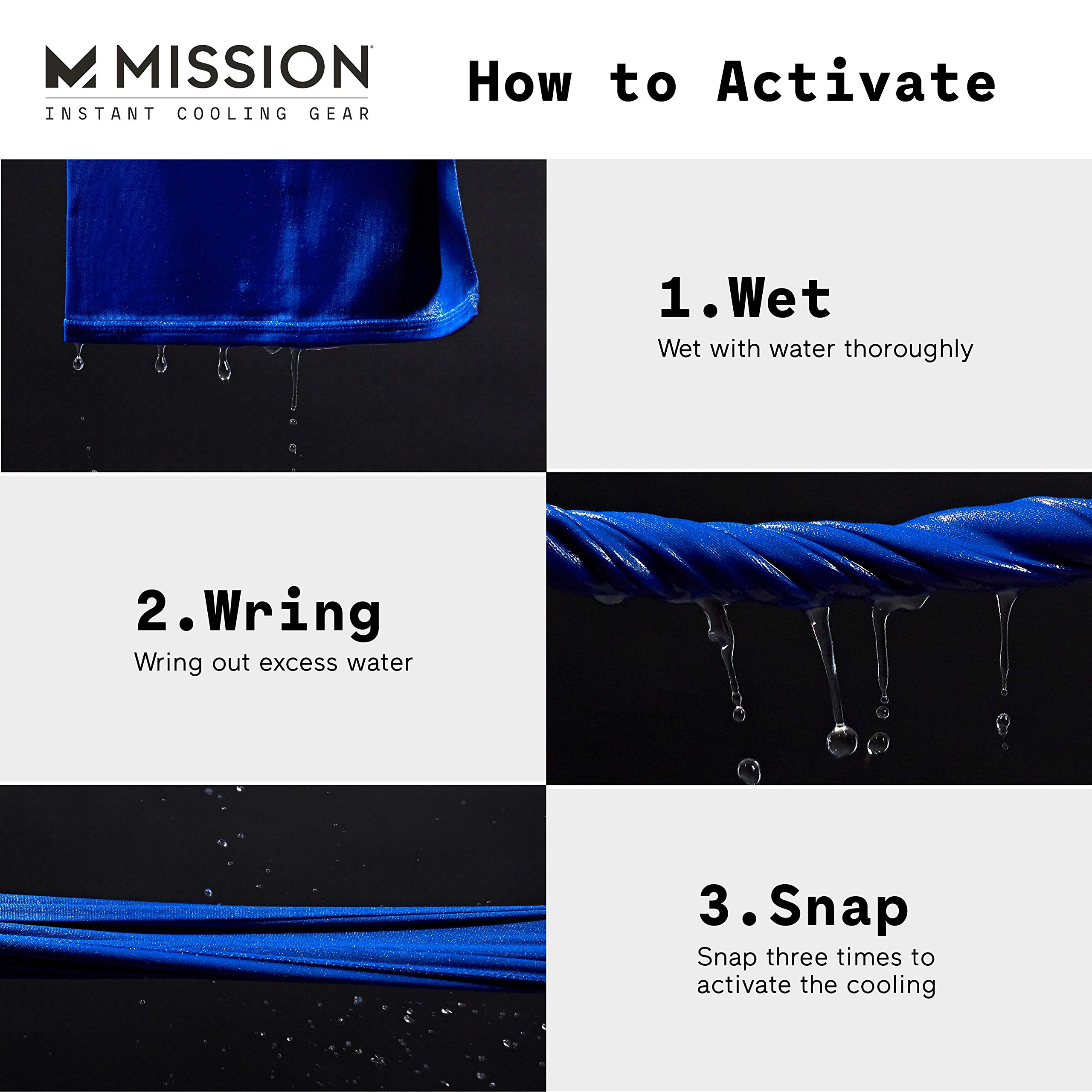 MISSION Cooling Youth Neck Gaiter 6+ Ways to Wear, Face Mask, UPF 50, Cools When Wet- Matrix Camo Bering Sea