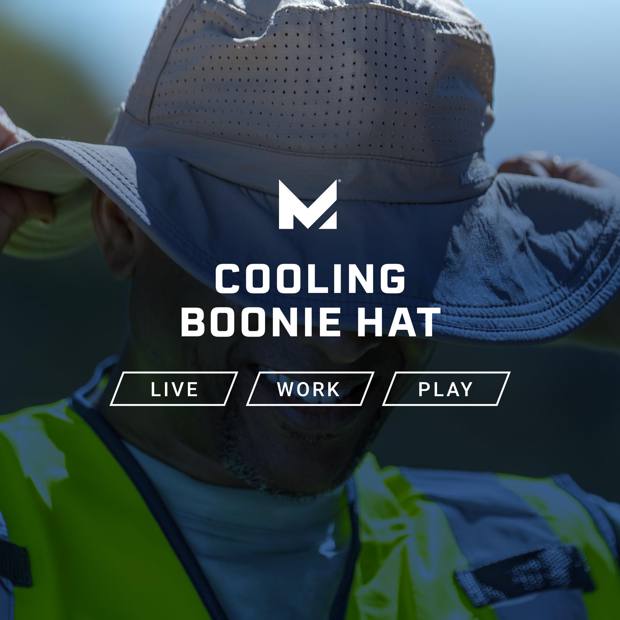 MISSION Cooling Boonie Hat, Bering Sea - Unisex Wide-Brim Hat for Men & Women - Lightweight & Durable - Cools Up to 2 Hours - UPF 50 Sun Protection - Machine Washable