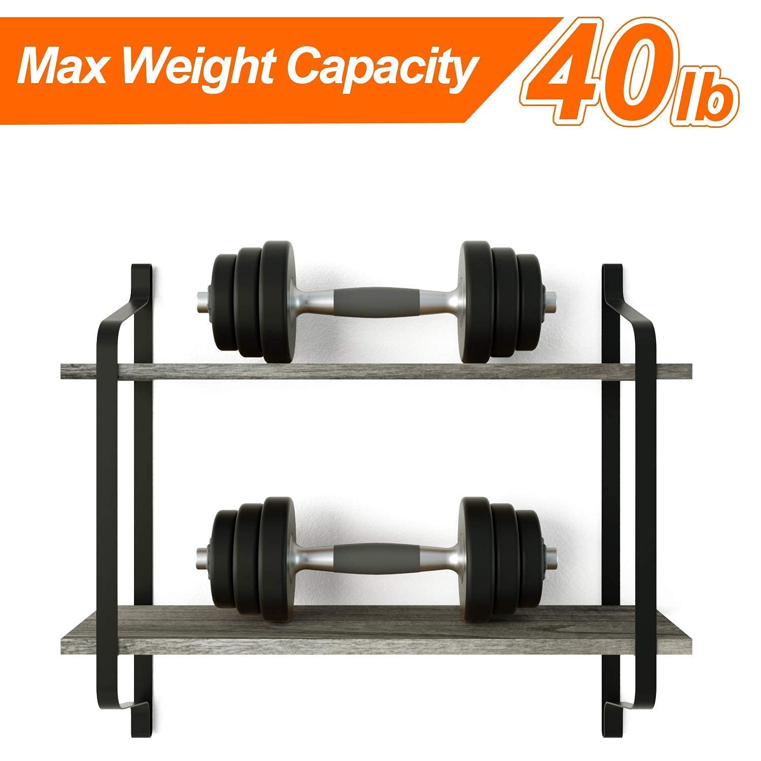 Love-KANKEI Floating Shelves Set of 3 and Floating Shelves Set of 2 Bundle