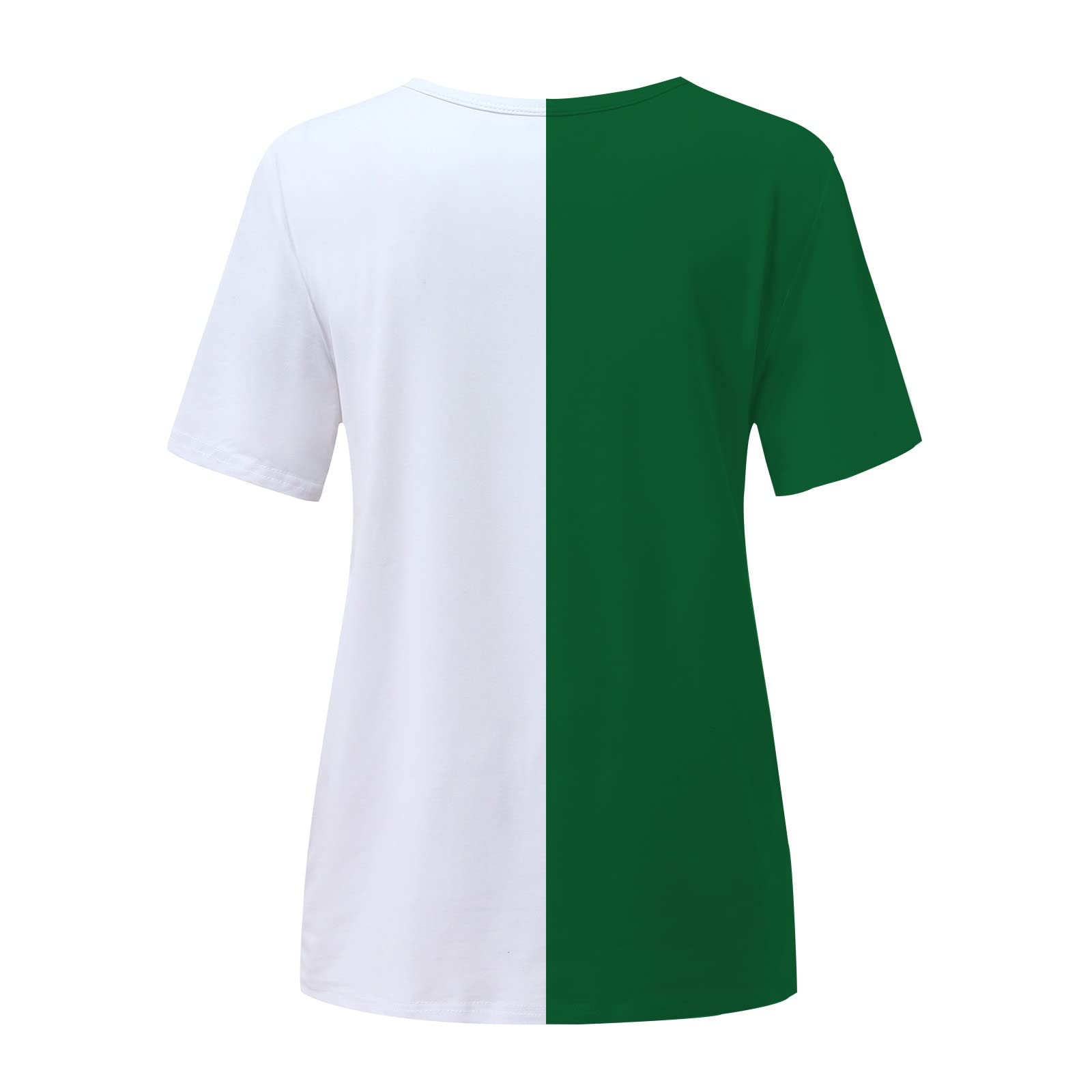 SHOHOTOP St Patricks Day Shirts Irish Shamrock Tie Dye Happy Go Lucky Gift T-Shirt
