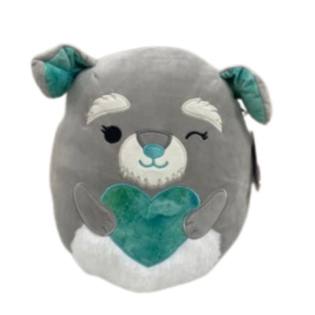 Squishmallow 11-inch 2023 Valentine’s Squad Stuffed Animal Toy Pillow (Shaun The Schnauzer)