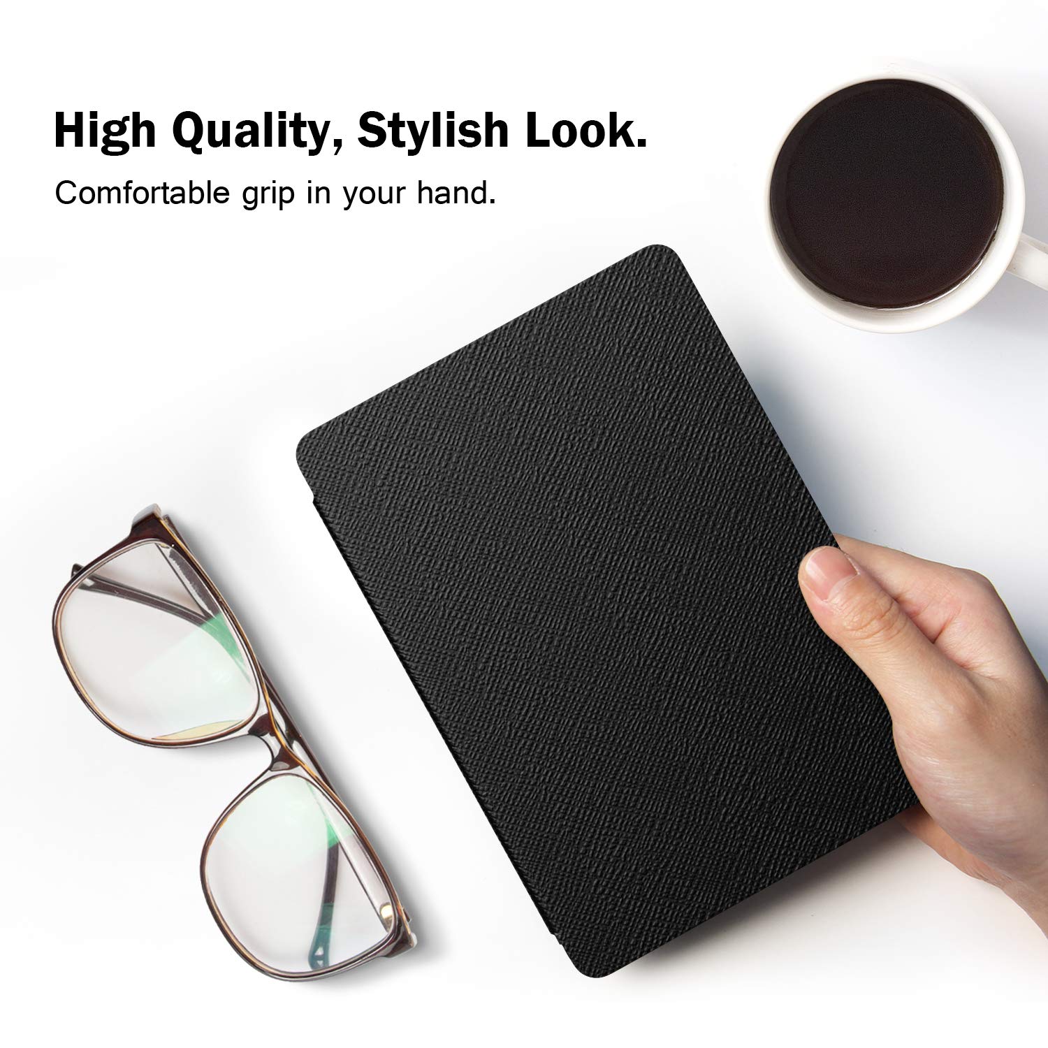 MoKo Case Fits 6" Kindle (10th Generation, 2019 Release), Lightweight Premium Shell Cover with Auto/Sleep, Will Not Fit Kindle Paperwhite 10th Generation 2018 - Almond Blossom