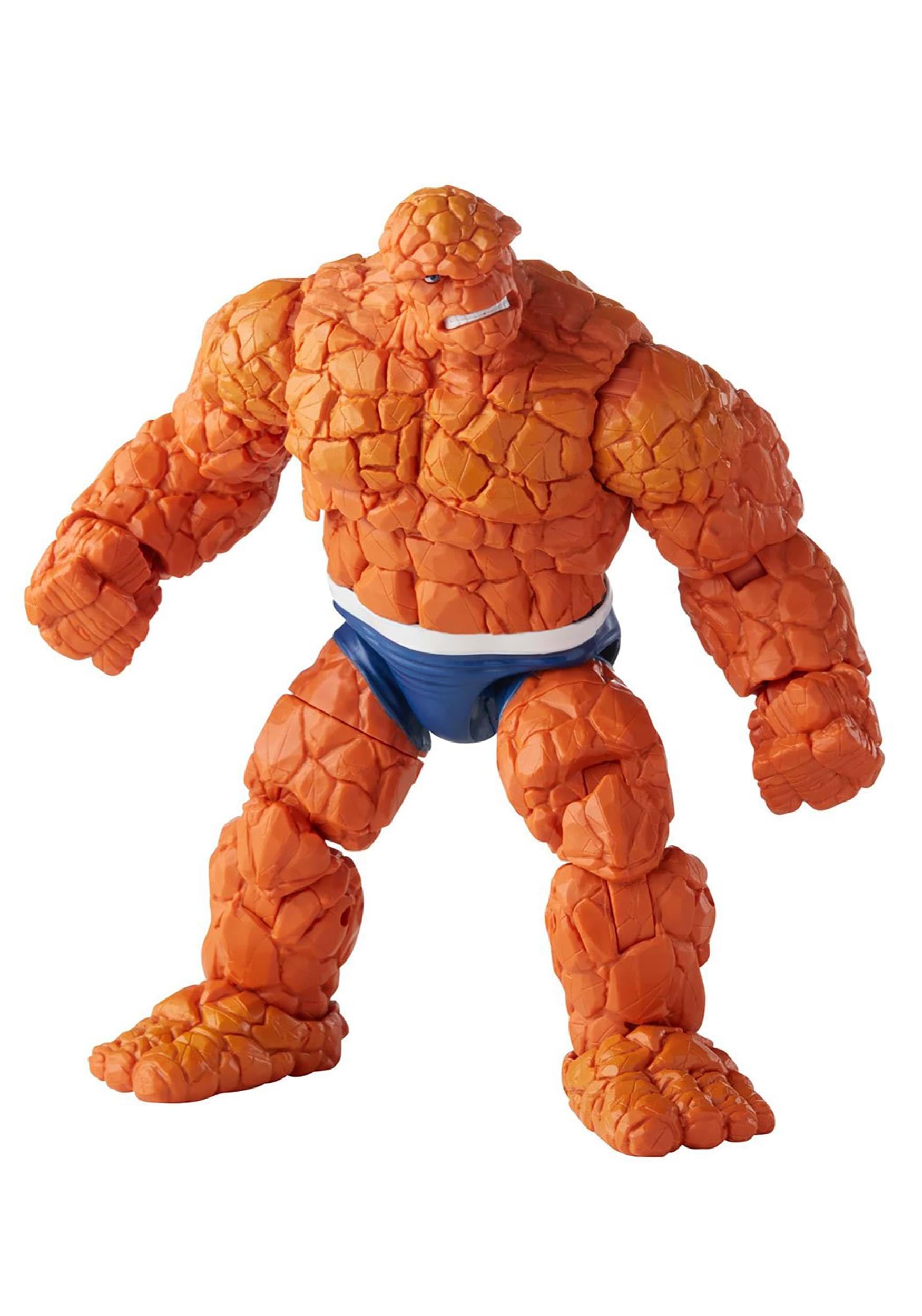 Marvel Hasbro Legends Series Retro Fantastic Four Thing 6-inch Action Figure Toy, Includes 3 Accessory