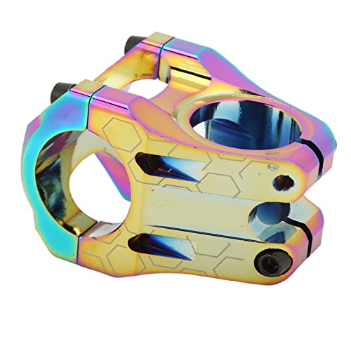 Raguso Short Handle Stem, Short Handlebar Stem Hollow CNC Cutting High Strength for Road Bike