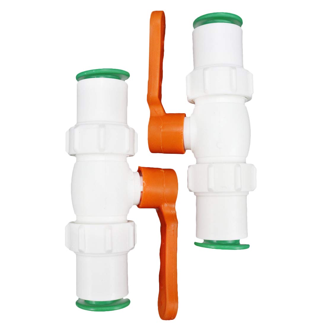 Meprotal 2pcs PPR Union Ball Valve Pipe Fittings Shut-Off Valves for Air Oil Water for 20mm Pipe Diameter