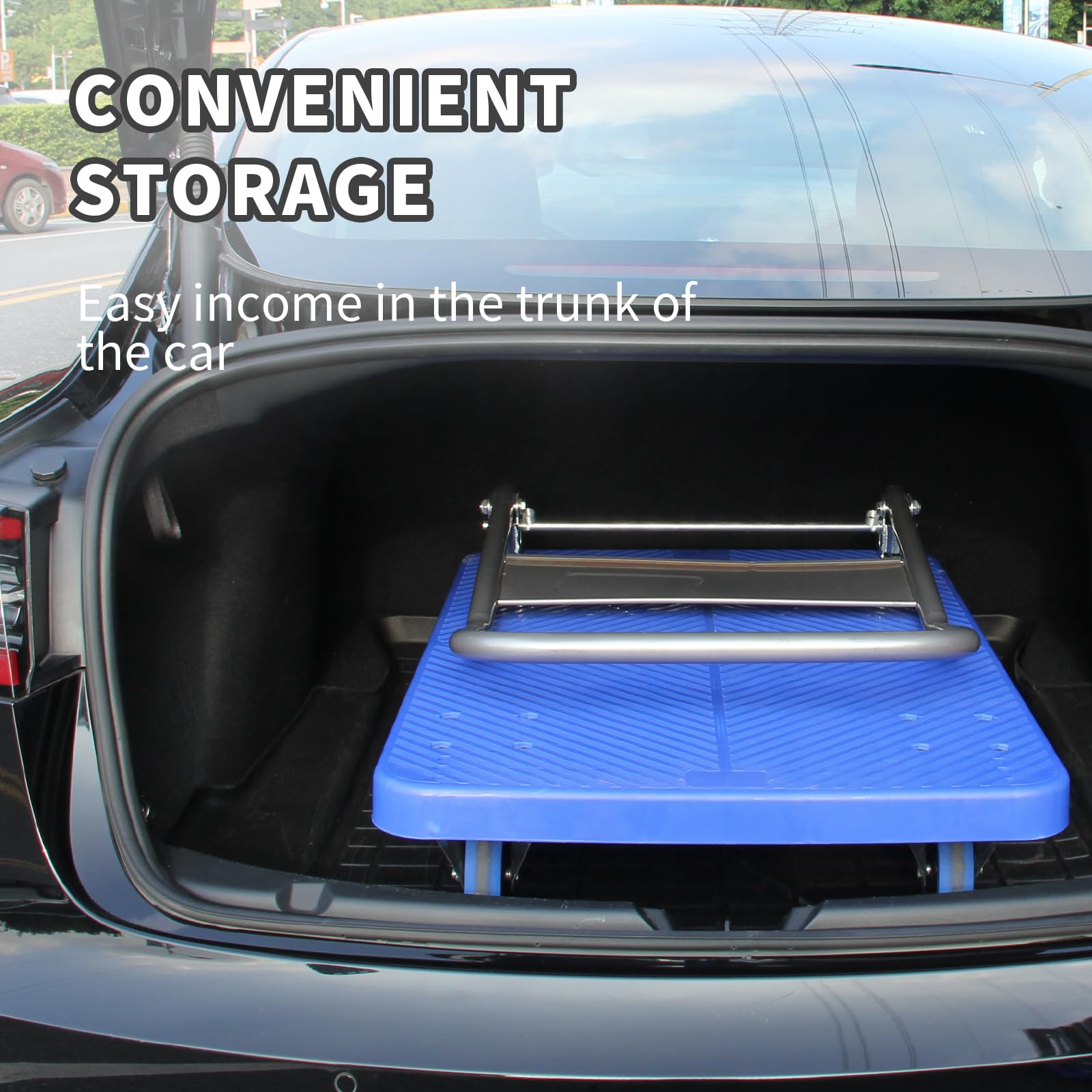 TAGEPOR Folding Platform Truck Push Cart Pull Heavy Duty Flatbed Cart (35.23 * 23.42in) Load 880lbs Handtruck