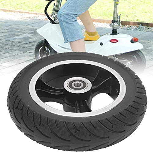 Solid Tire for Electric Scooter, Simple Installation Practical 200x50 Solid Tire Puncture Resistance with Hub Replacement for Electric Scooter