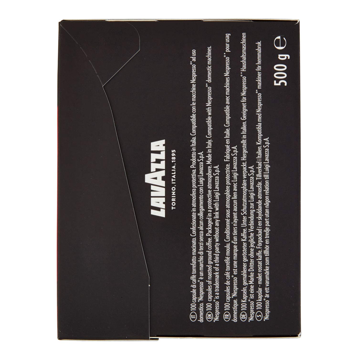 Lavazza Armonico Dark Roast Coffee Capsules Compatible with Nespresso® Original* Machines (Pack of 100)