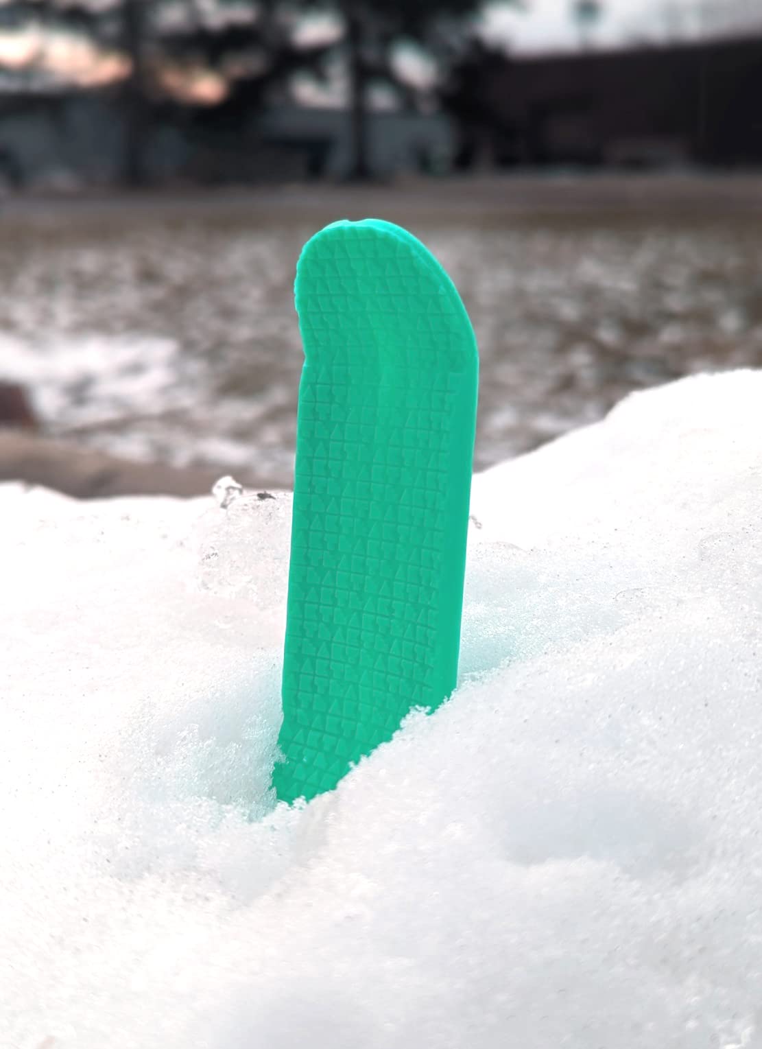Teak Tuning Finger Snow Skate PRO - 98 x 32mm - Upgraded, Resin Construction - Mint Green Colorway