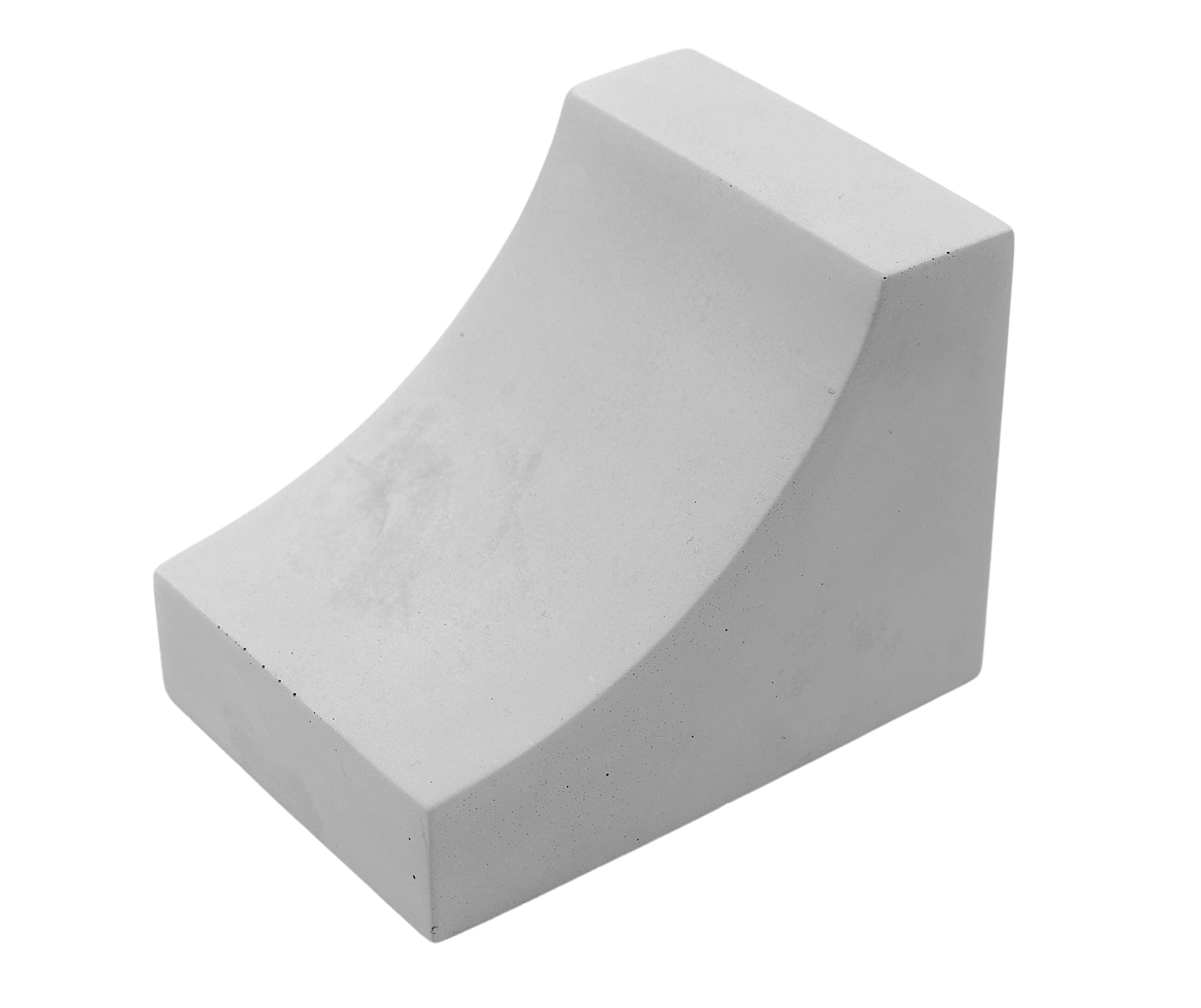 Teak Tuning Monument Series Fingerboard Modular Park Set - Quarter Pipe, Vert Wall, Manny Pad & Teak Transition Tape - Ultra Premium, Super Durable Polymer Modified Concrete - Sterling Gray Colorway