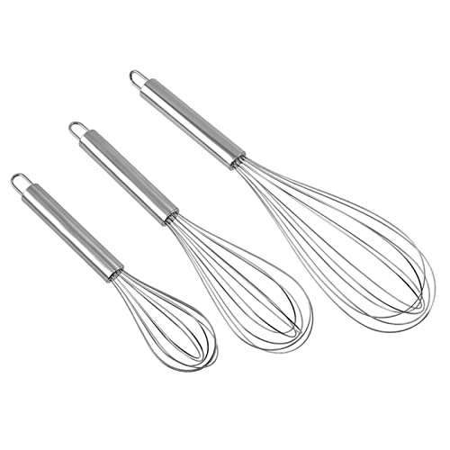 kitchen Wire Whip, Stainless Steel Spring Whisk, LightWeight Manual Mixers, Portable Cream Egg Beater, Anti Rust Spring Egg Whisk, Versatile Egg Mixing Tool, Durable Wire Whip for Cooking Whipping