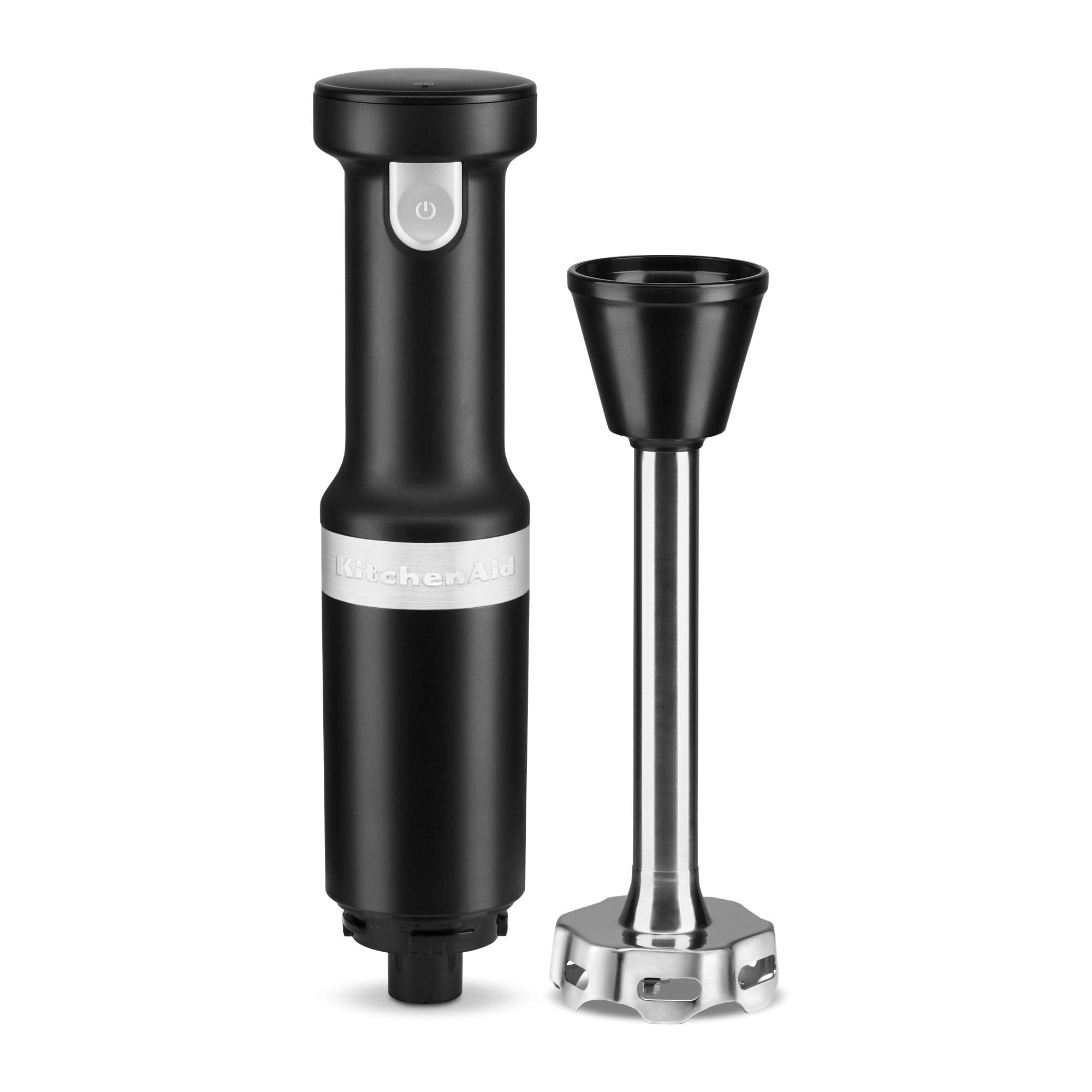 KitchenAid Cordless Variable Speed Hand Blender with Chopper and Whisk Attachment - KHBBV83 (Matte Black) and KitchenAid Cordless 7 Speed Hand Mixer - KHMB732 (Matte Black)