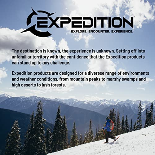 Norske Series Ligthweight Aluminum Frame Snowshoe Kit with Quick-Lock Trekking Poles, Heel Lift, Quick Release Bindings & XPE Ever-Flex Decking, Includes Waterproof Carry Bag, 25" Up to 200 lbs.