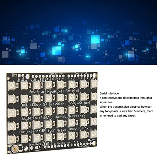WS2812B 5050 Integrated RGB LED Driver 40bit Color Light Development Board for Hotel