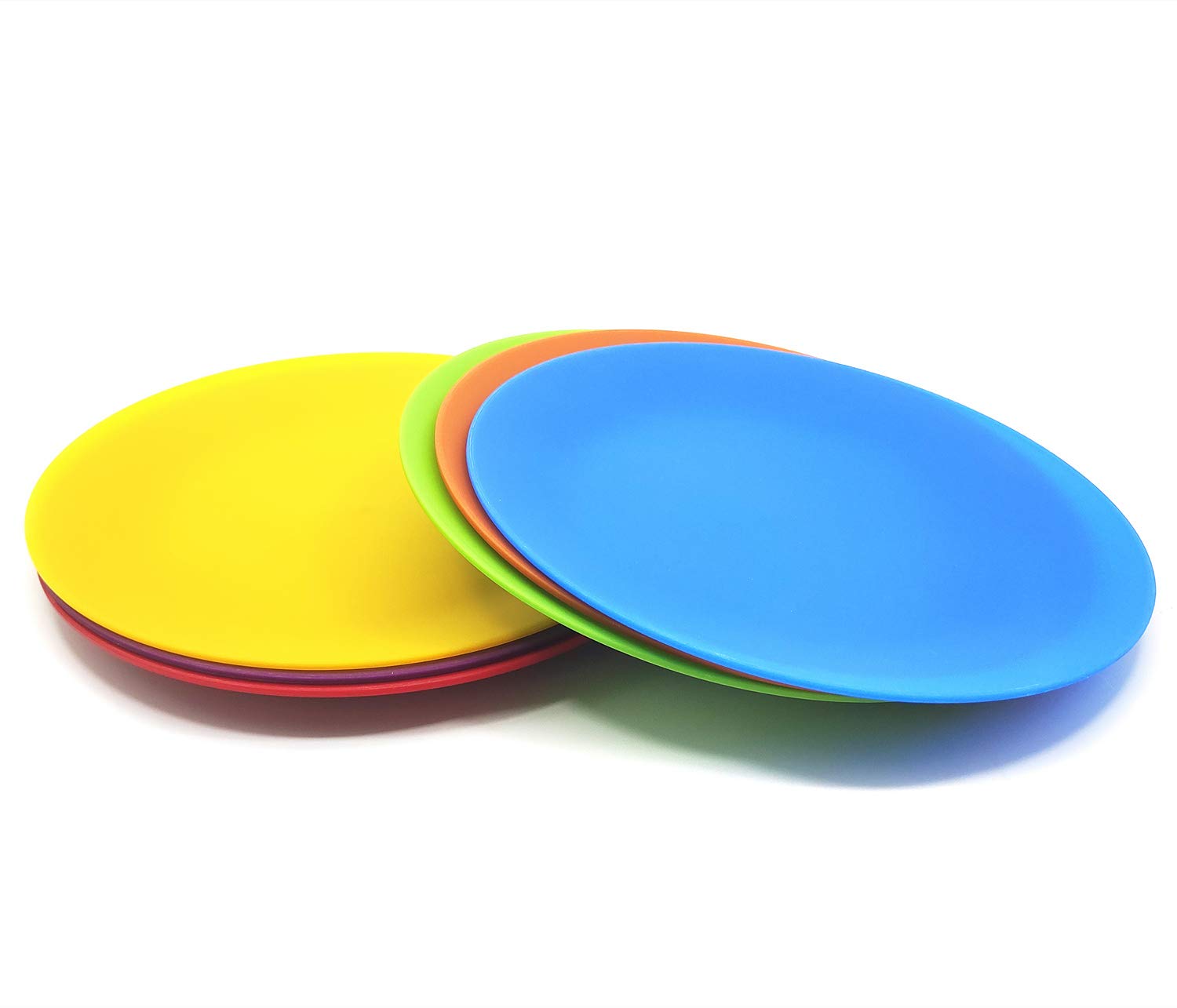Plastic Dinnerware set, Unbreakable and Reusable Plastic Plate, Bowl and Tumbler | set of 18 Multicolor