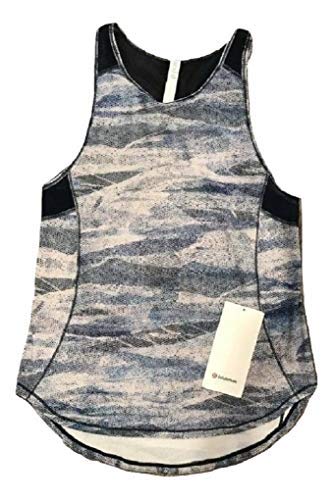 Lululemon Sculpt Tank II Multi Blue SZ 6 -Beautiful