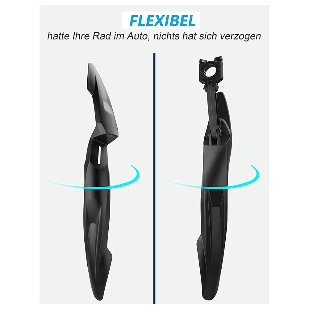 Smala Mountain Bike 26-29 Inches Mudguards, Bicycle Front Rear Mudguard,Protection Against Splash Water & Dirt
