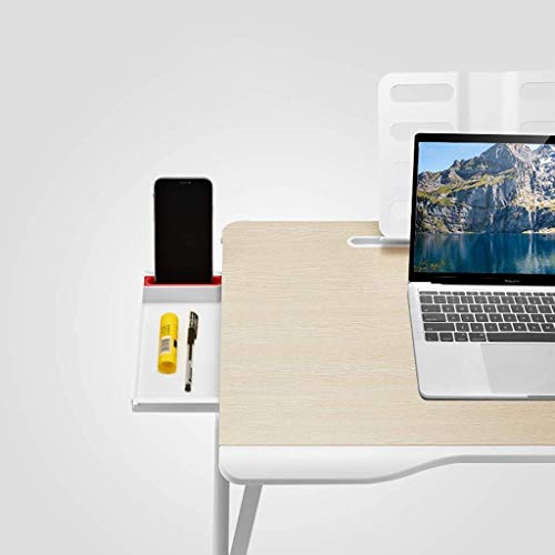 WYKDD Computer Desk - Laptop Desk Bed Desk Folding Student Dormitory Desk Bedroom Bay Window Lazy Small Table Anti-Slip Hand Guard Computer Table,65x49x30cm (Color : D)