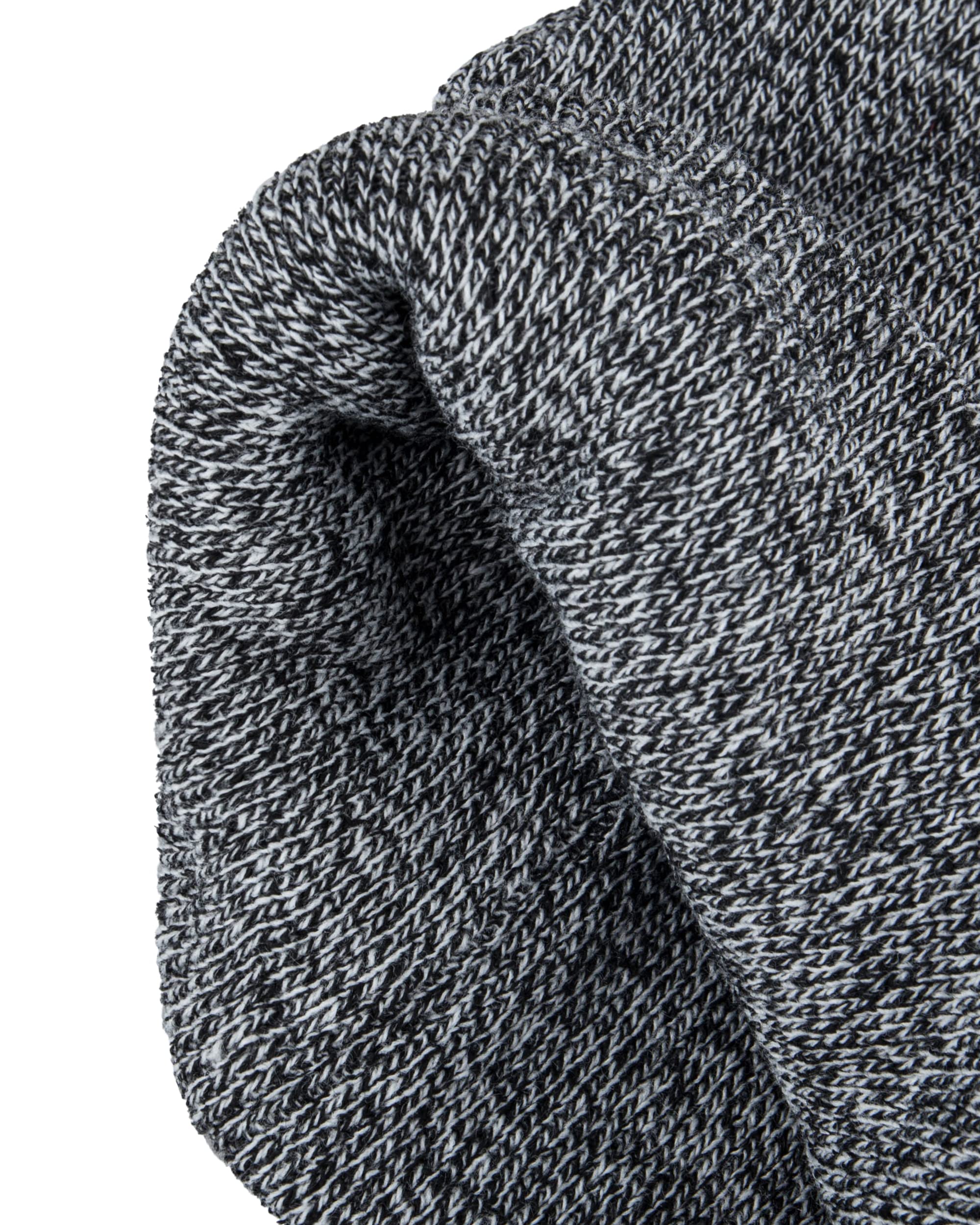 Levi's Unisex Adult All Season Comfy Leather Logo Patch Cuffed Hero Beanie Hat, Marled Grey