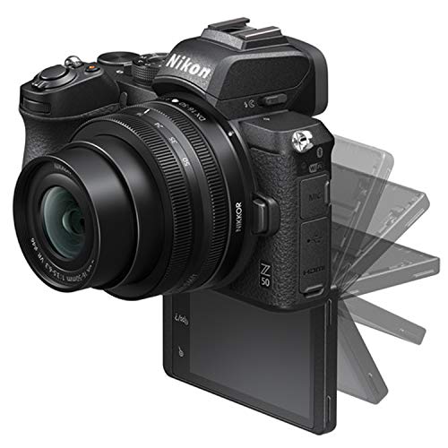 Nikon Z50 Mirrorless Digital Camera with 16-50mm Lens+ 32GB Card, Tripod, Case, and More (18pc Bundle)
