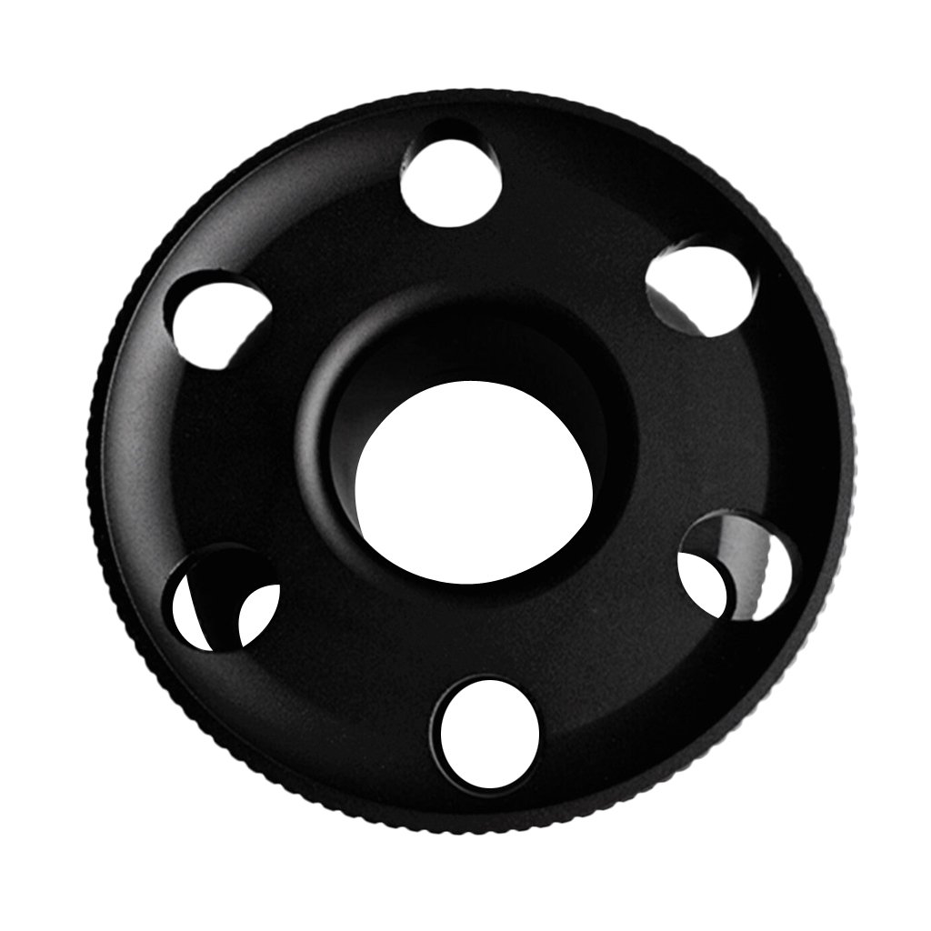 LEIPUPA Aluminum Alloy Empty Finger Spool Dive Reel for Underwarter Scuba Diving BLK