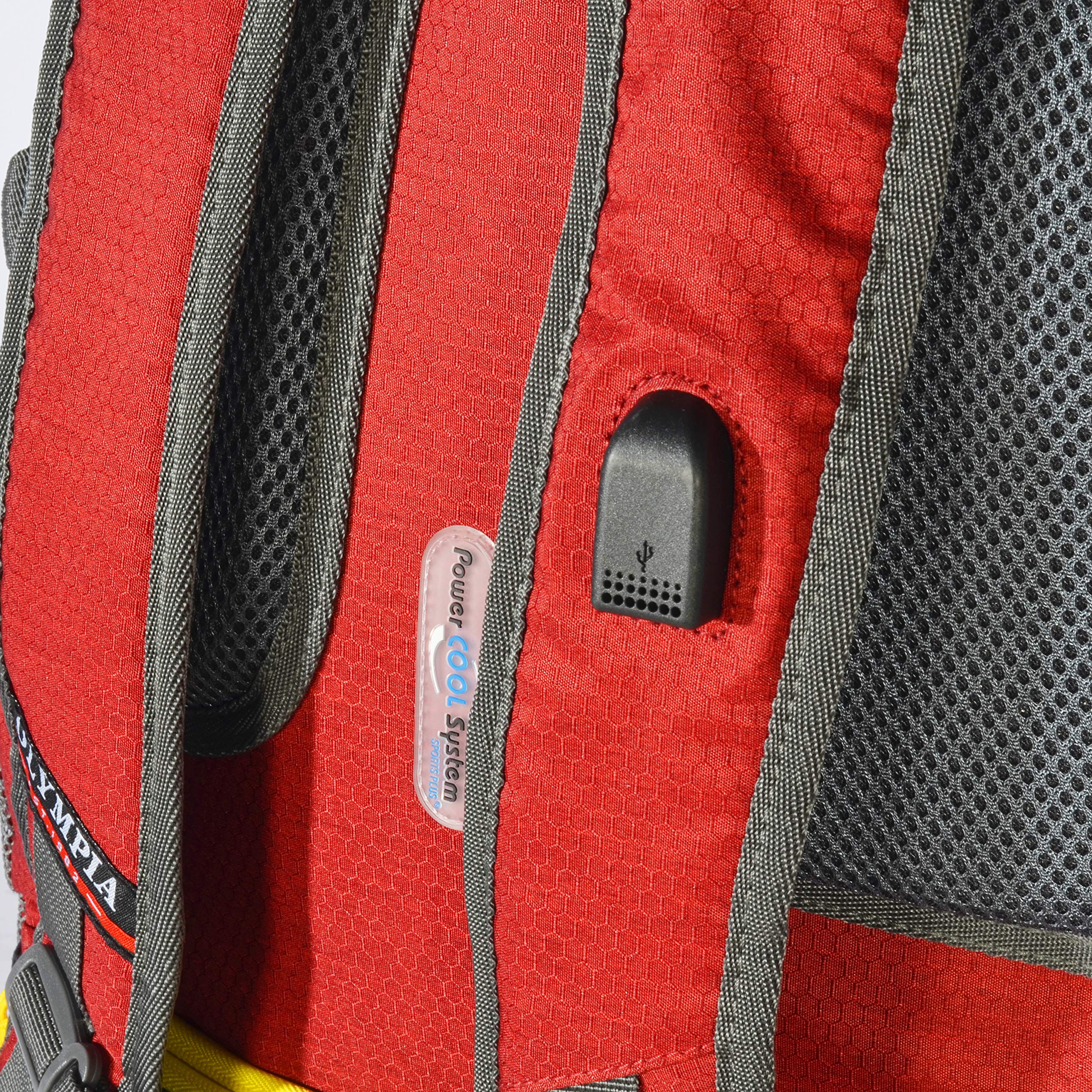 Olympia U.S.A. Huntsman 19" Outdoor Backpack (25l) Backpack, Red+Yellow