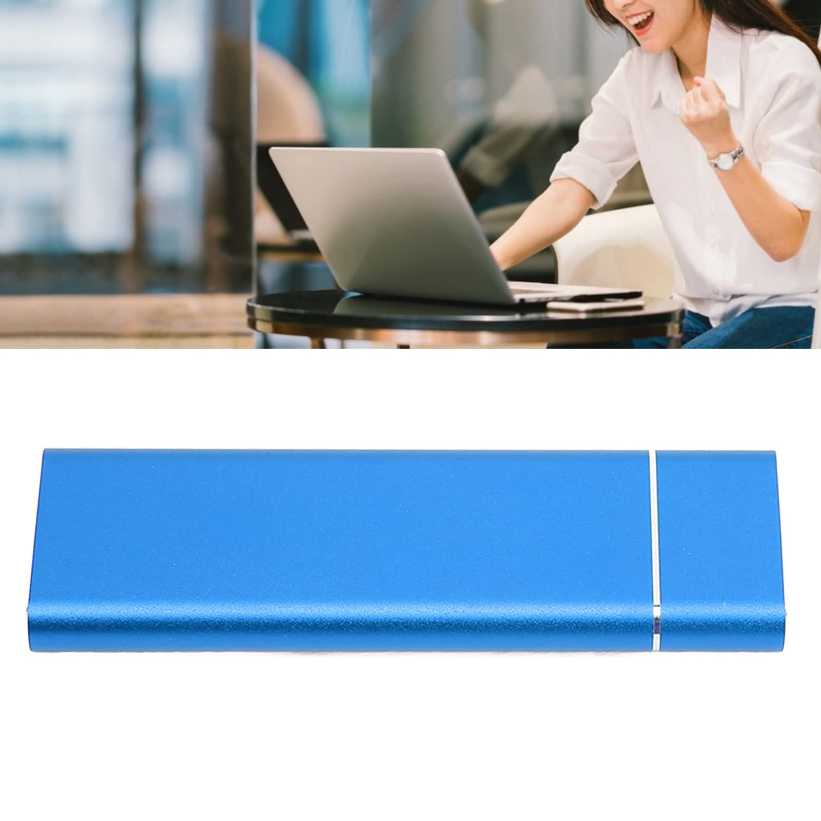 SSD Enclosure, NVME SSD Enclosure High Heat Dissipation High Speed Transfer to 2230mm (Blue)